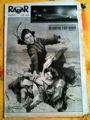 RADAR 25/01/1953 Un Gouffre s"est ouvert à Bagnolet | eBay