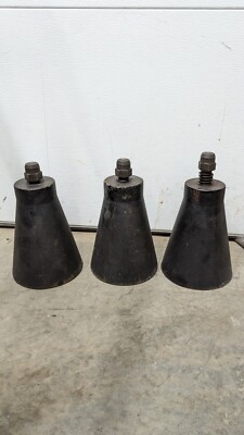 (3) Heavy Duty Cast Iron Machinist Leveling Jacks Feet Screws Base CMM ...