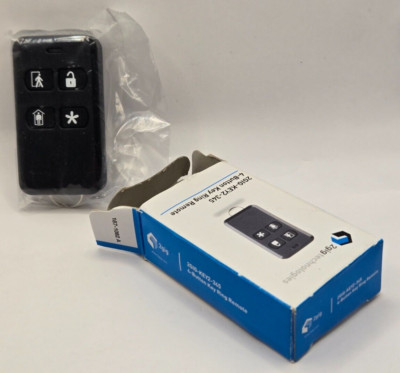 2gig 2GIG-KEY2-345 4-Button Key Ring Remote Keyfob Black Open Box NO ...