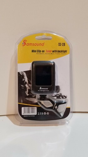 Samsound SS-12B Clip On Guitar, Bass, Violin, Ukulele, Chromatic Tuner ...