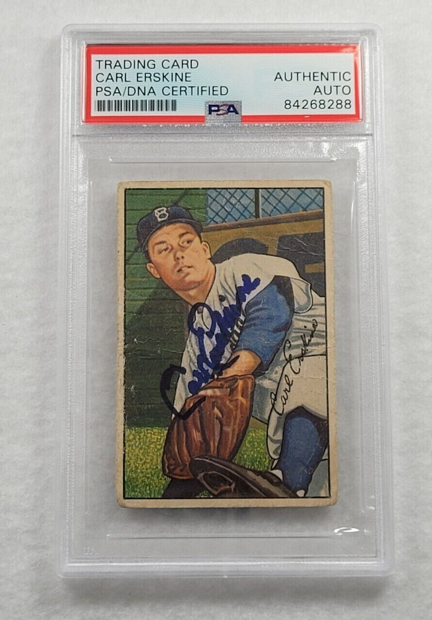 Carl Erskine Autographed Memorabilia | Signed Photo, Jersey ...