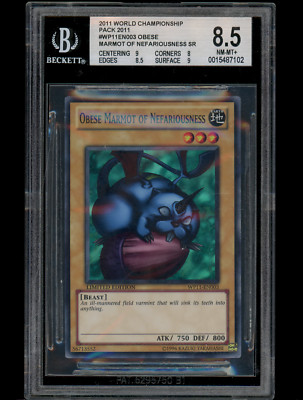 WP11 EN003 Obese Marmot of Nefariousness Super Rare Yugioh BGS 8.5 | eBay