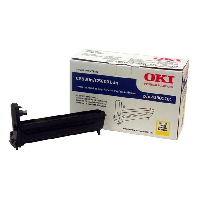 43381701 C6150 Drum Series C6100 OKI Image C5550 Yellow for sale online ...