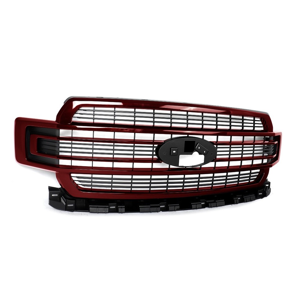 For Ford F-150 F150 2018 2019 2020 Ruby Red Front Upper Grille Grill ...