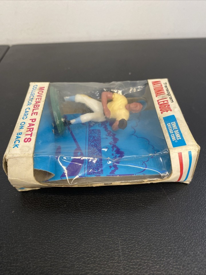 Vintage 1969 MLB Transogram Figures Set Break NOB Ernie Banks Chicago ...
