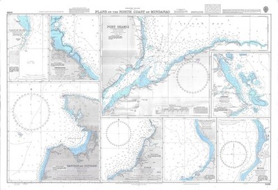 Admiralty 3426 Philippine Islands Plans on the North Coast Mindanao Map ...