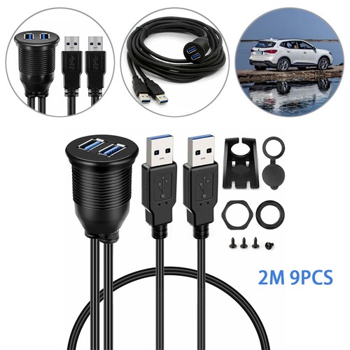 Dual USB 3.0 Dash Flush Mount Dashboard Panel Extension For Car Boat ...