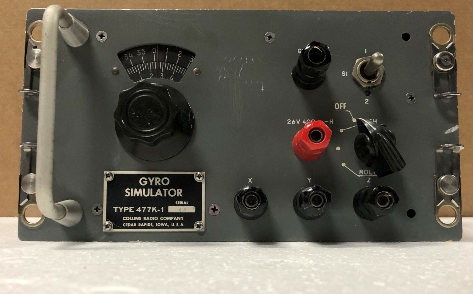 Rockwell Collins 522-1146-004 Gyro Simulator P/N: 477K-1 | eBay