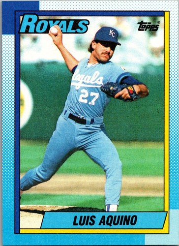 1990 Topps - #707 Luis Aquino | eBay