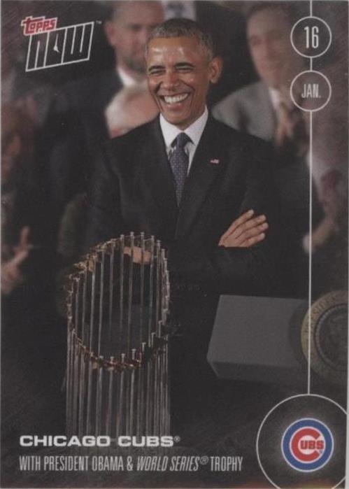 2016 Topps Now - Topps Online Exclusive Off-Season Barack Obama #OS-45 ...