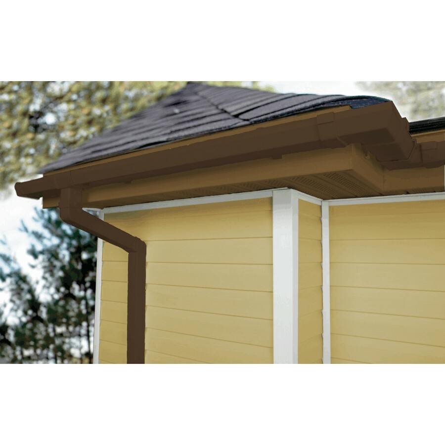 Contemporary Brown Vinyl Gutter End Cap | eBay