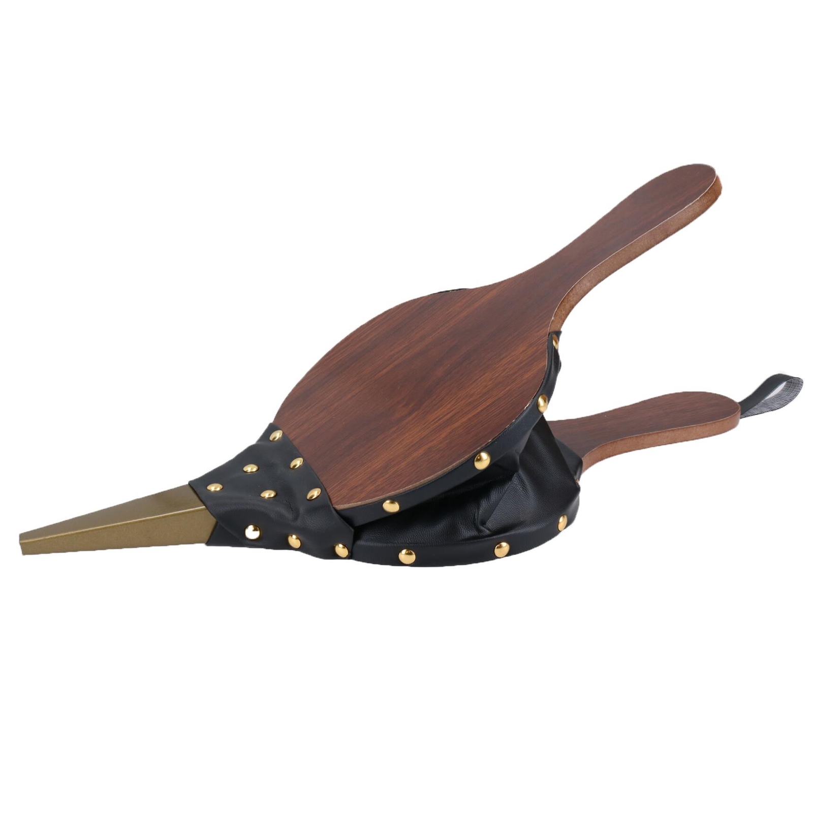 16"x7" Wood Bellows Fireplace Fireside Blower Lighter Air Dark Brown ...