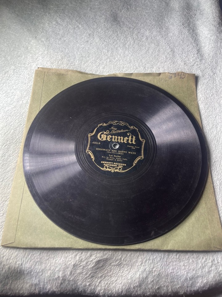 GENNETT Record 78 rpm 6345 KISS & MAKE UP / HIGHWAYS ARE HAPPY WAYS | eBay