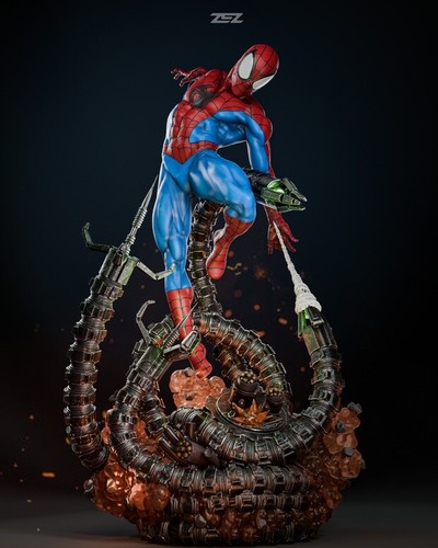 Spider-Man resin scale model kit unpainted 3d print | eBay