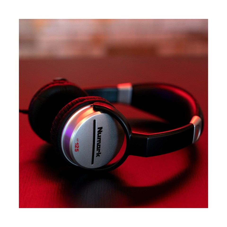 Numark HF125 Portable Professional DJ Headphones Superior Isolation ...