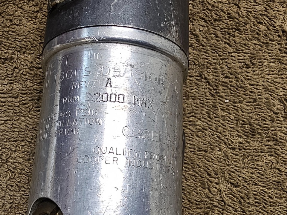 Buckeye Cooper Power Tools Pneumatic Air Angle Drill AAL 2614 2000 Rpm ...