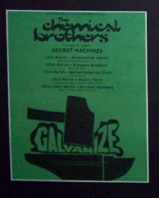 Chemical Brothers Galvanize Tour 2004 Small Poster Type Concert Ad ...