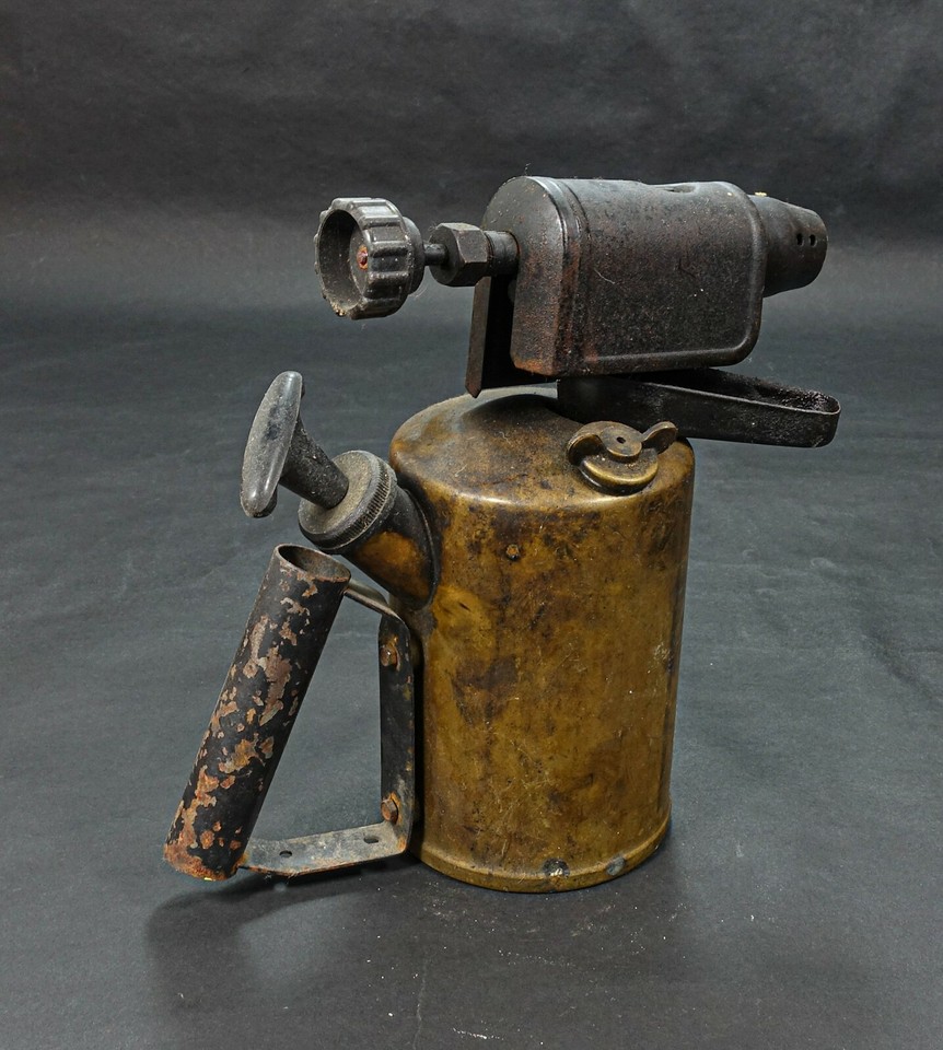 VINTAGE BRASS GASOLINE BLOW TORCH | eBay