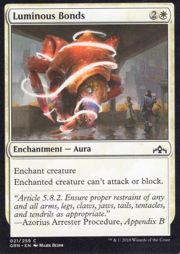 LUMINOUS BONDS 021/259 GUILDS OF RAVNICA MTG MAGIC NM | eBay