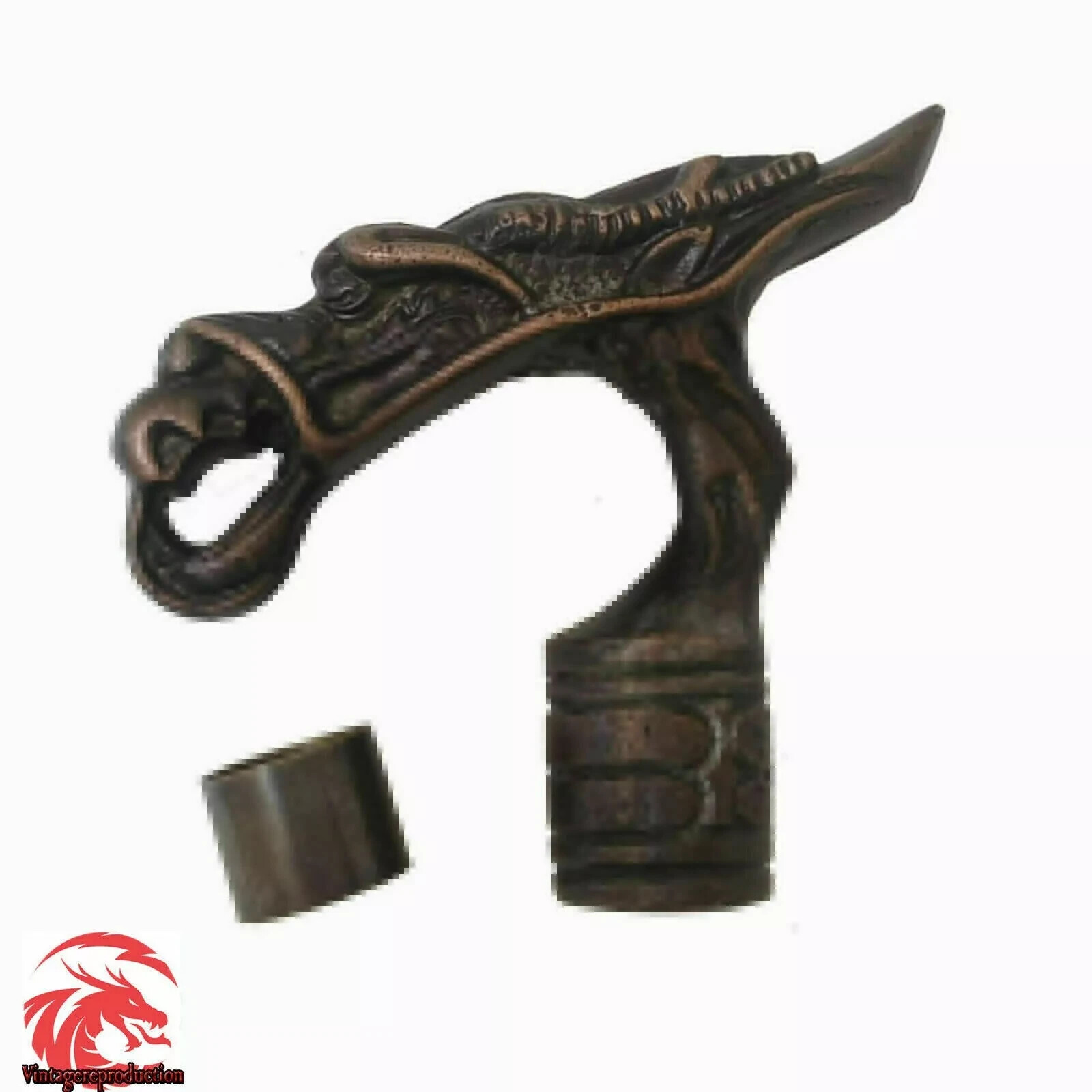 Antique Designer Dragon Head Handle For Walking Stick… - Gem