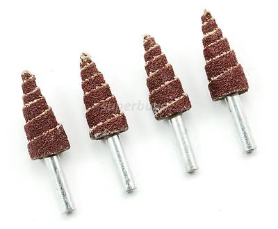 4pc 16mm 80Grit Tapered Sand Paper Sanding Flap Wheel Router Grinder ...