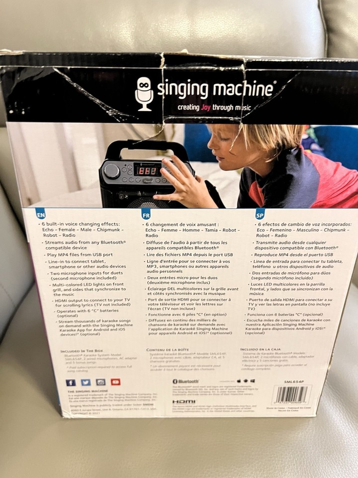 Singing Machine SML654 HDMI Groove Mini Pink | eBay