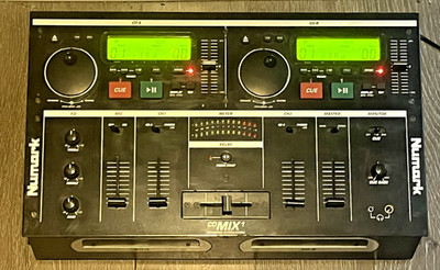 NUMARK CD MIX 1 - DUAL TWIN CD PLAYER WITH BUILT IN MIXER !! CD CDJ ...