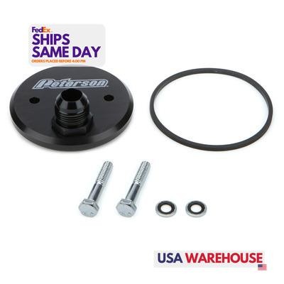 Peterson Fluid 09-0004, One #12 An Filter Block Off Black Aluminum ...