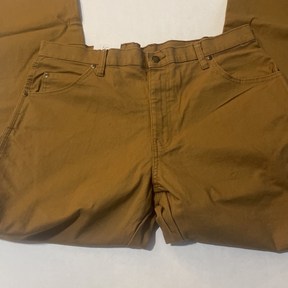 GENUINE Dickies Duck Carpenter Pants – Brown, Relaxed Fit FLEX – Size ...