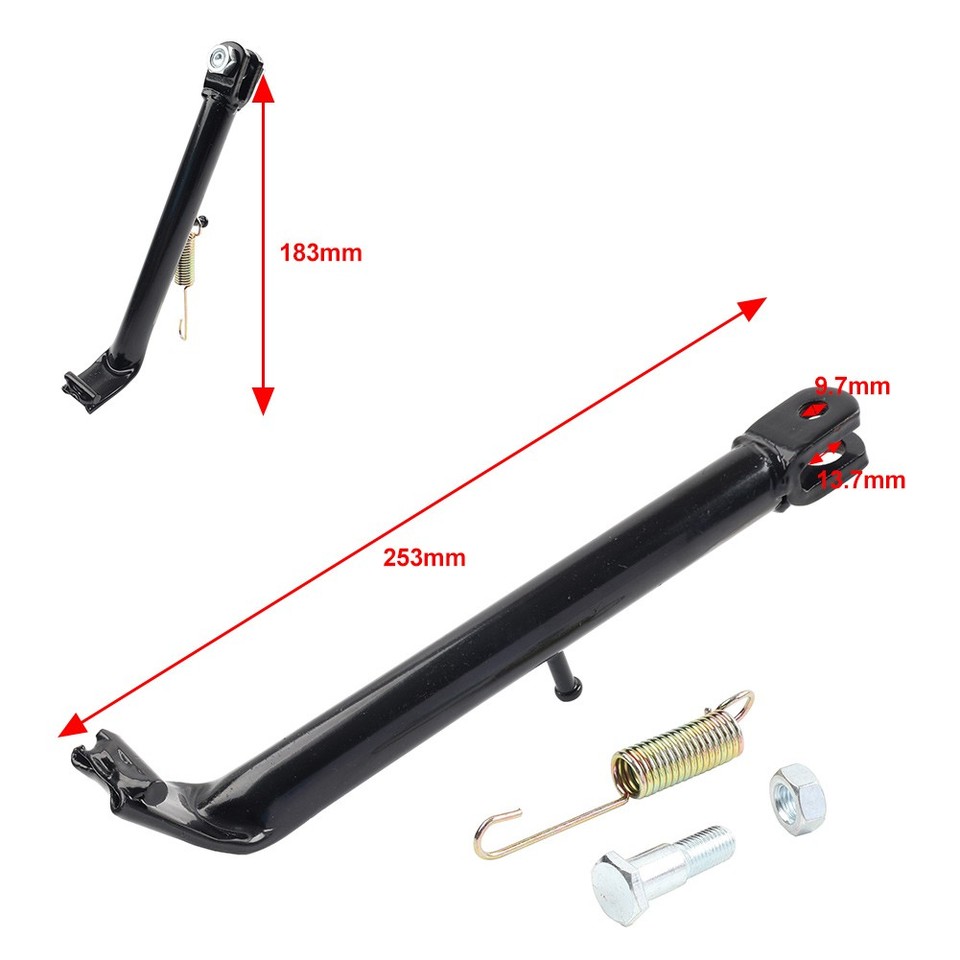Side Support Stand kickstand with Spring Bolts Fit for Honda CG125 ...