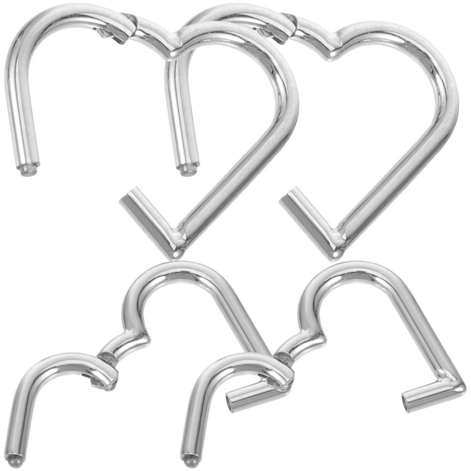4 Pcs Heart Shaped Nose Titanium Steel Piercing Jewelry for Women ...