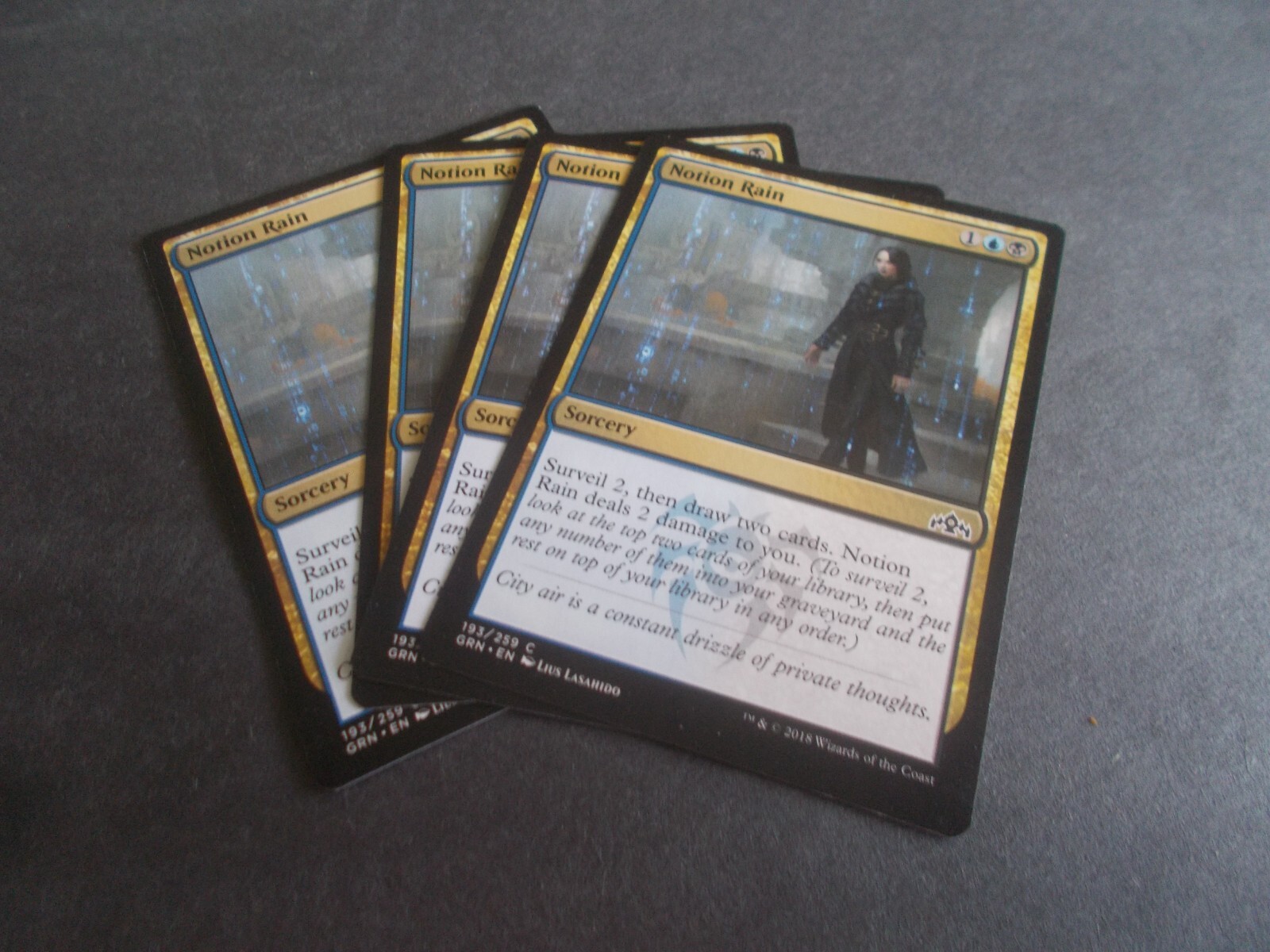Notion Rain x4 MTG Guilds of Ravnica Multi-Color Common Sorcery NM ...