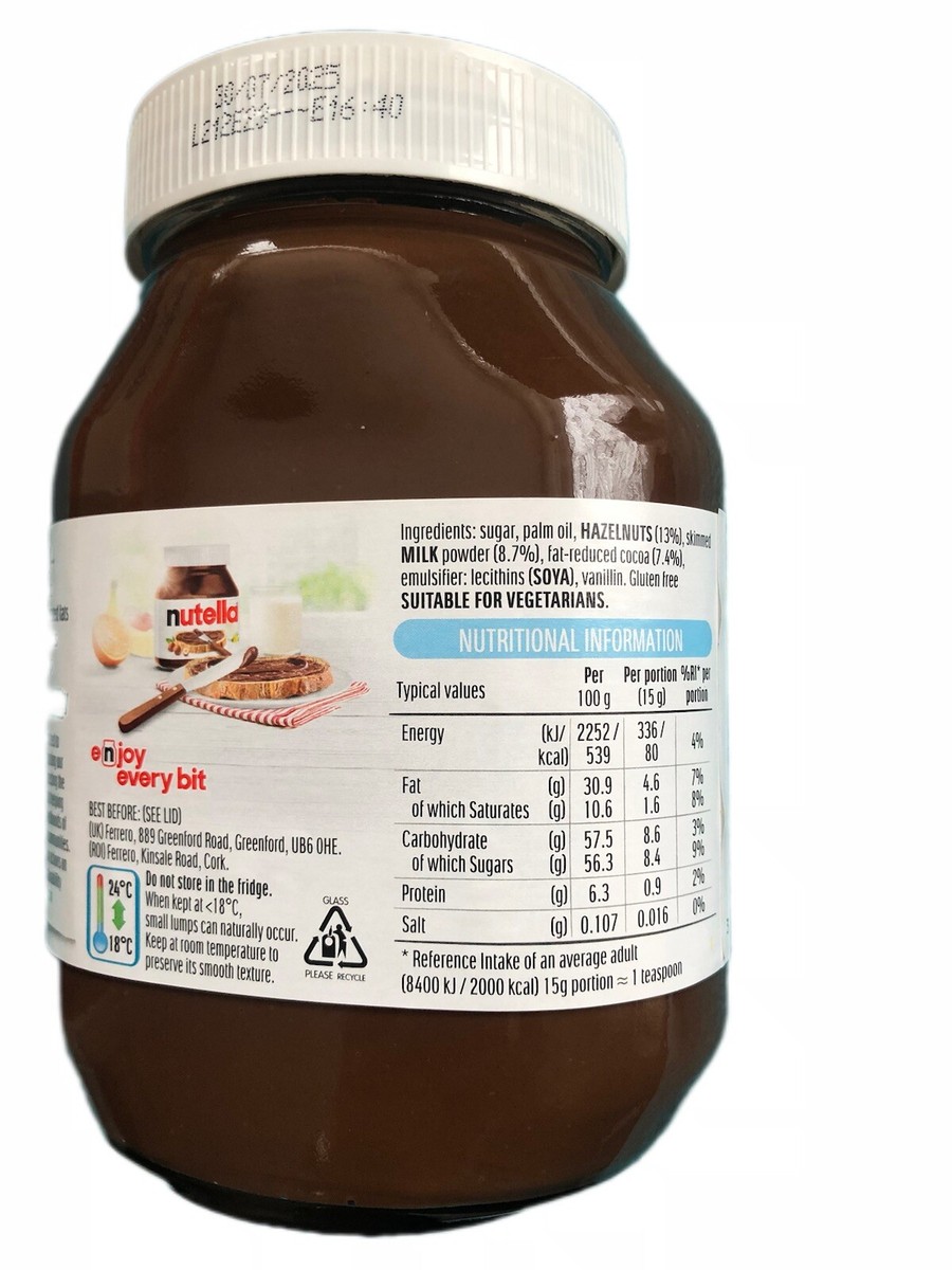 Nutella Label Information Personalised Stickers For Nutella Jar