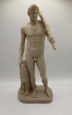 GREEK SCULPTURE LANSDOWNE HERCULES 9.8 INCH/250 MM, MUSEUM REPRODUCTION ...