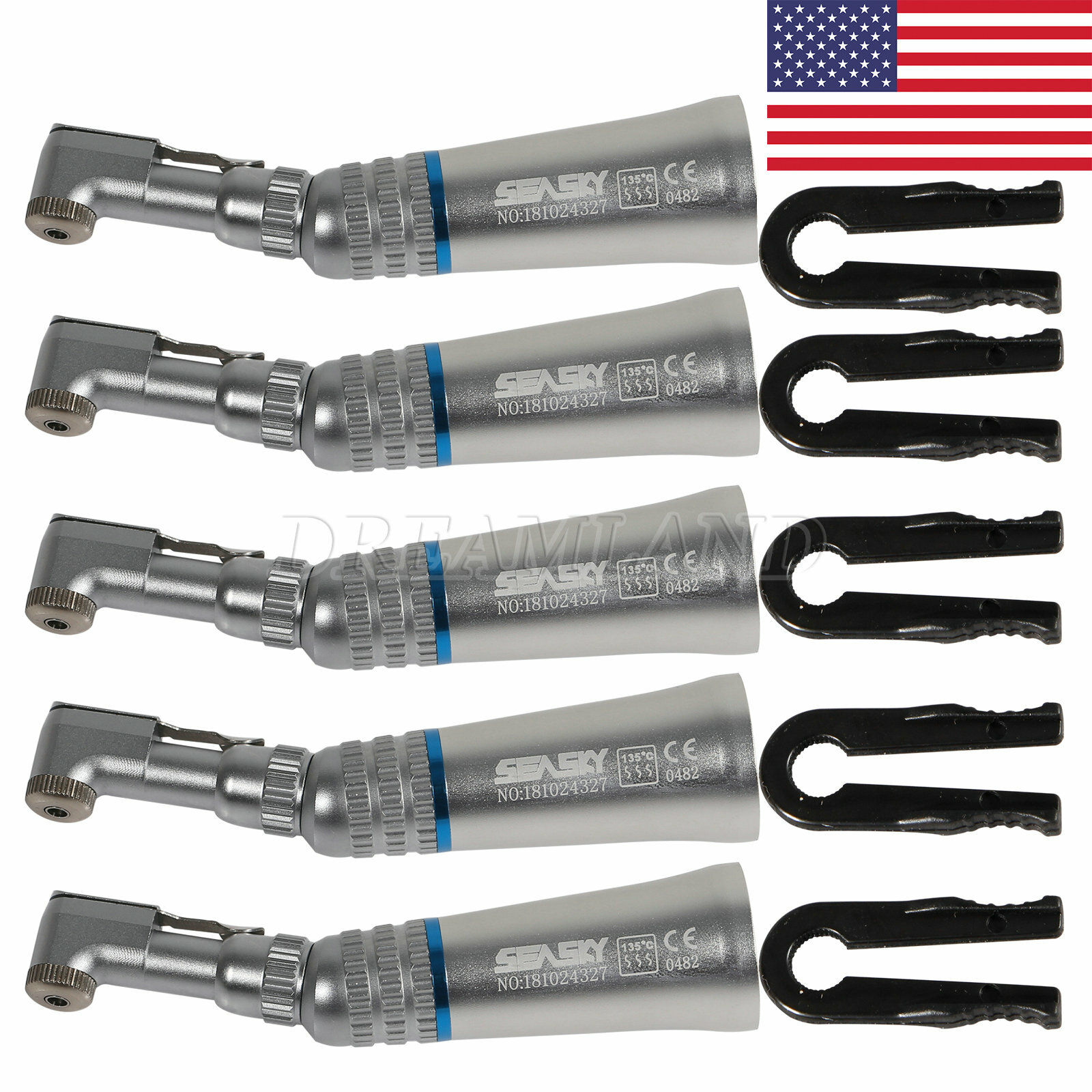 5*Dental Low Speed Contra Angle Handpiece E-Type Push/Latch Fit NSK ...