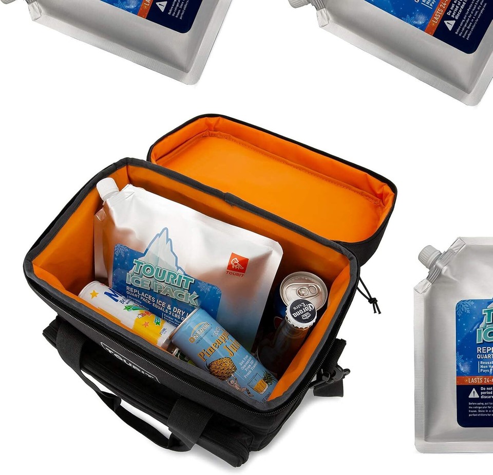 TOURIT Reusable Ice Pack for Coolers Long Medium, 02- 4 Normal Size | eBay