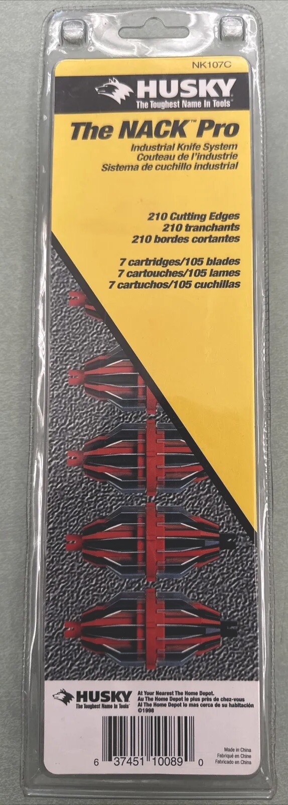 Husky The Nack Pro Industrial Knife System 7 Cartridges NK107C for sale ...