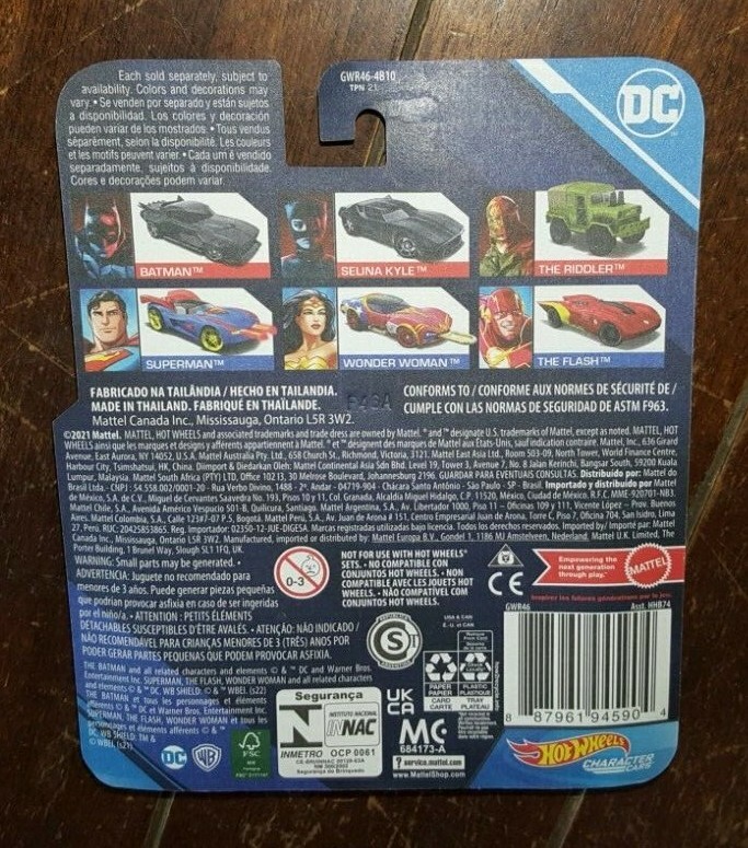 Hot Wheels The Batman Movie: THE RIDDLER Character Car (2021, Mattel ...