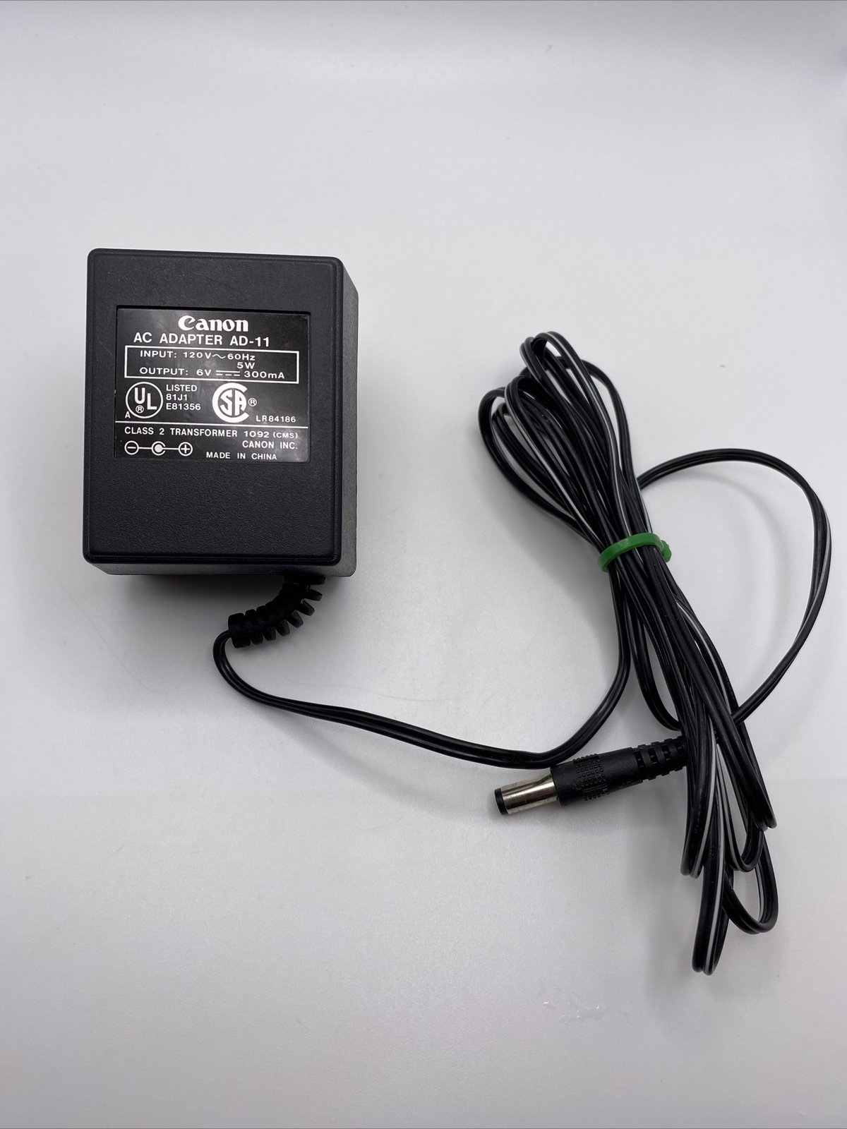 CANON AC ADAPTER AD-11 in 120V ~ 60Hz out 6v - 300mA 5W - Tested ...