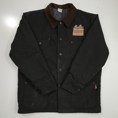 Union Line Chore Coat Adult Large Jacket Blanket Lined Black Oregon ...
