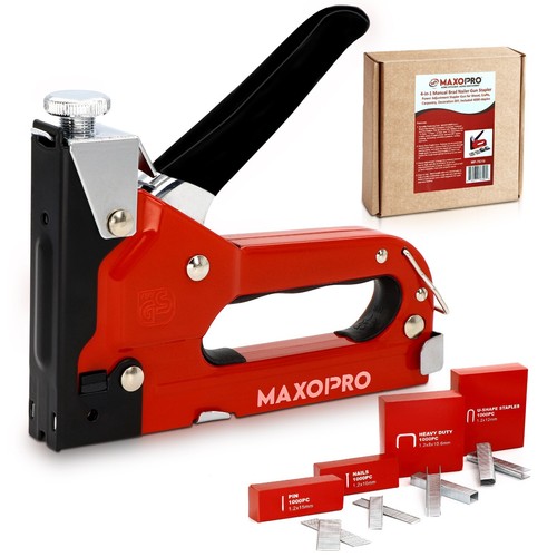 4-in-1 Upholstery Staple Gun – Heavy Duty Stapler Gun with Staples 4000 ...