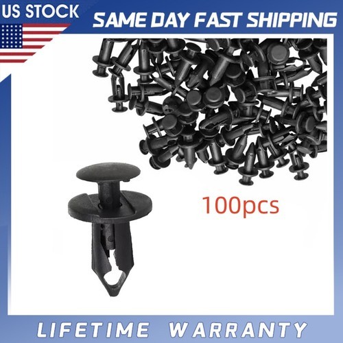 For Honda 8mm 100pcs ATV Retainer Clips Push Pin Splash Guard Body ...
