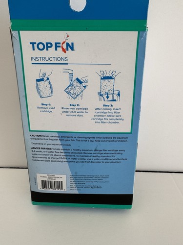 TOP FIN PF-S Small Silenstream Power Filter Cartridges 3 Month Supply ...