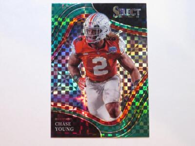 2022 Panini Select Draft Picks Field Level Chase Young Green Squares ...