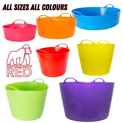 Genuine Gorilla Tub Trug Flexible Storage Feeding Bucket - All Colours ...