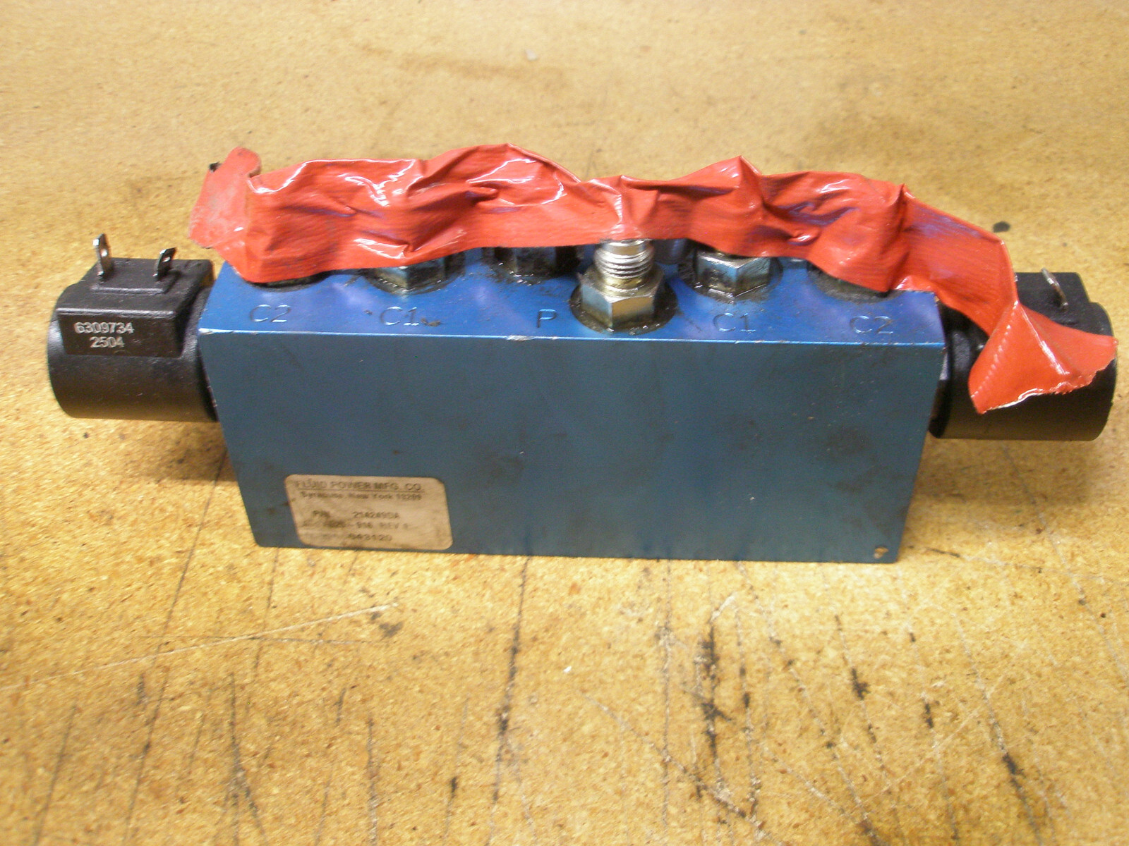 FLUID POWER 214249DA 520-916 REV 1 HYDRAULIC VALVE BANK PULL FROM ...
