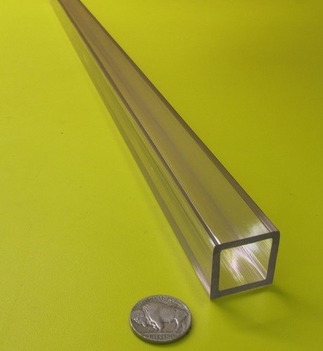 Kmac Polycarbonate Square Tube 1.0" Square x 1/8" Wall x 48"-122 | eBay