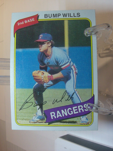 1980 Topps Baseball Card #473 - Bump Wills - Texas Rangers (95505) | eBay