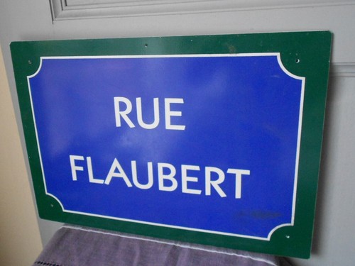 Plaque de RUE de décoration rue FLAUBERT 45 cm | eBay