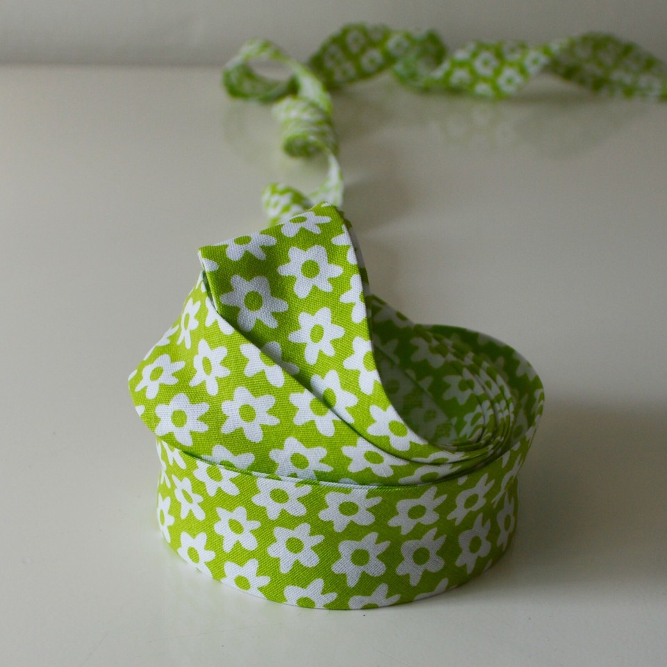 Patterned Floral 25mm Cotton Bias Binding Tape Quilting Edging Bunting ...